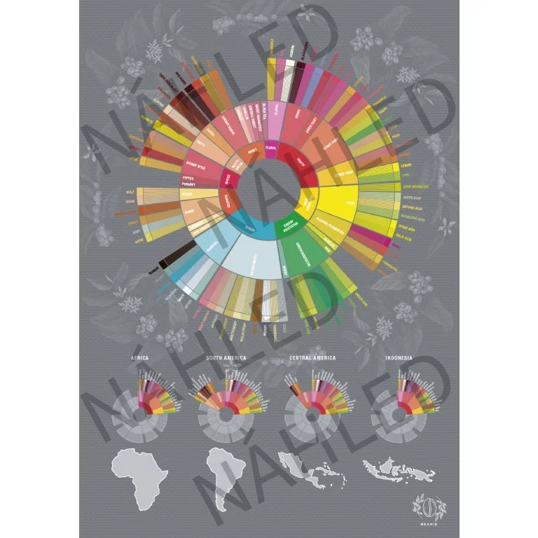 Beanie Taste Wheel - A4 poster