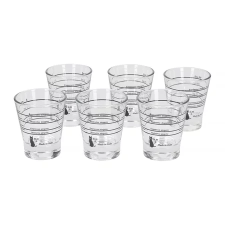 Motta Set of 6 espresso measuring cups :: Green Plantation