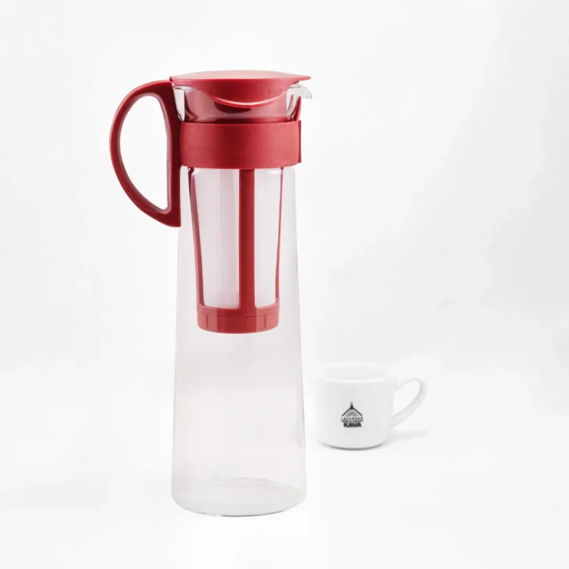 Hario Mizudashi Kaltbrühflasche 1000 ml Rot
