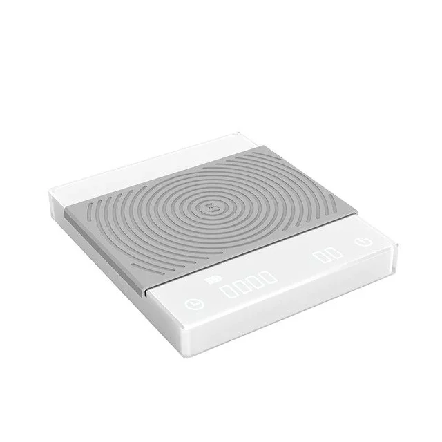 Timemore white Basic Plus scale with stopwatch