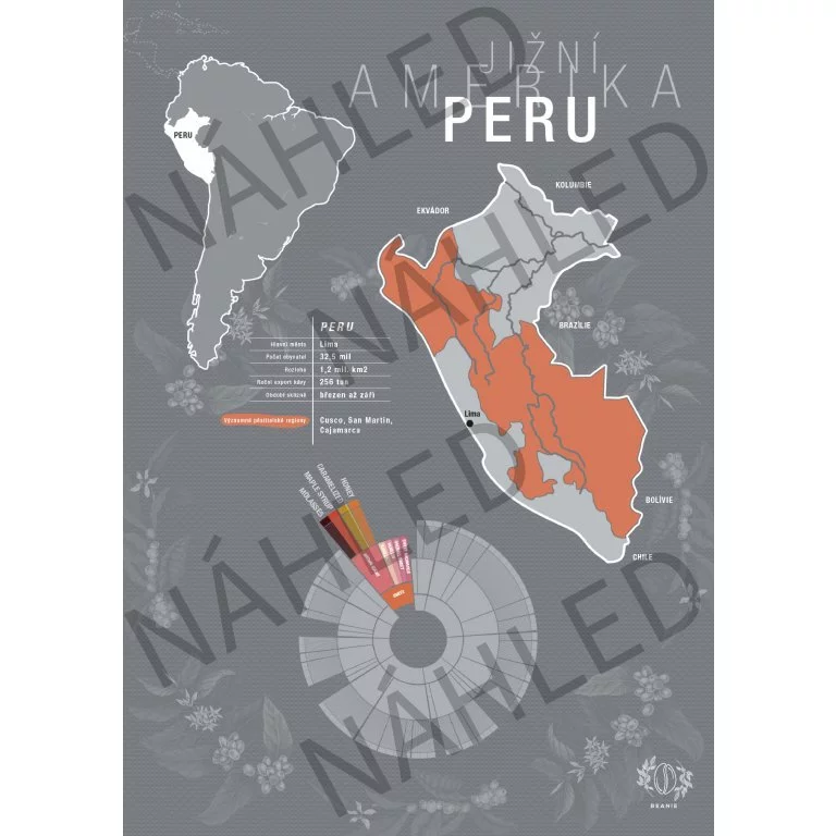 Beanie Peru - poster A4