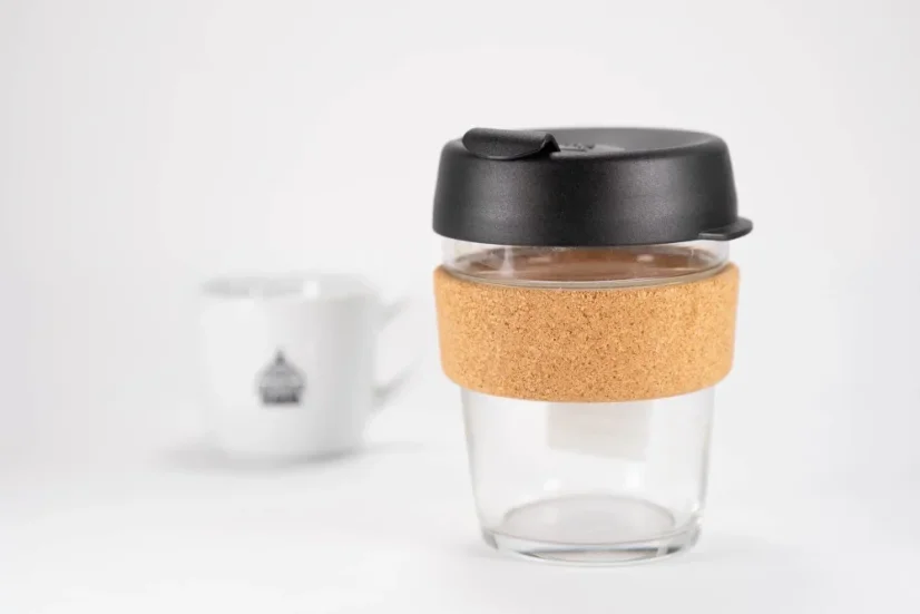 Taza de café ecológica KeepCup Brew Cork Black M 340 ml