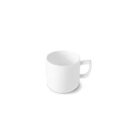 Czech porcelain G. Benedict Time 100 ml white cup.