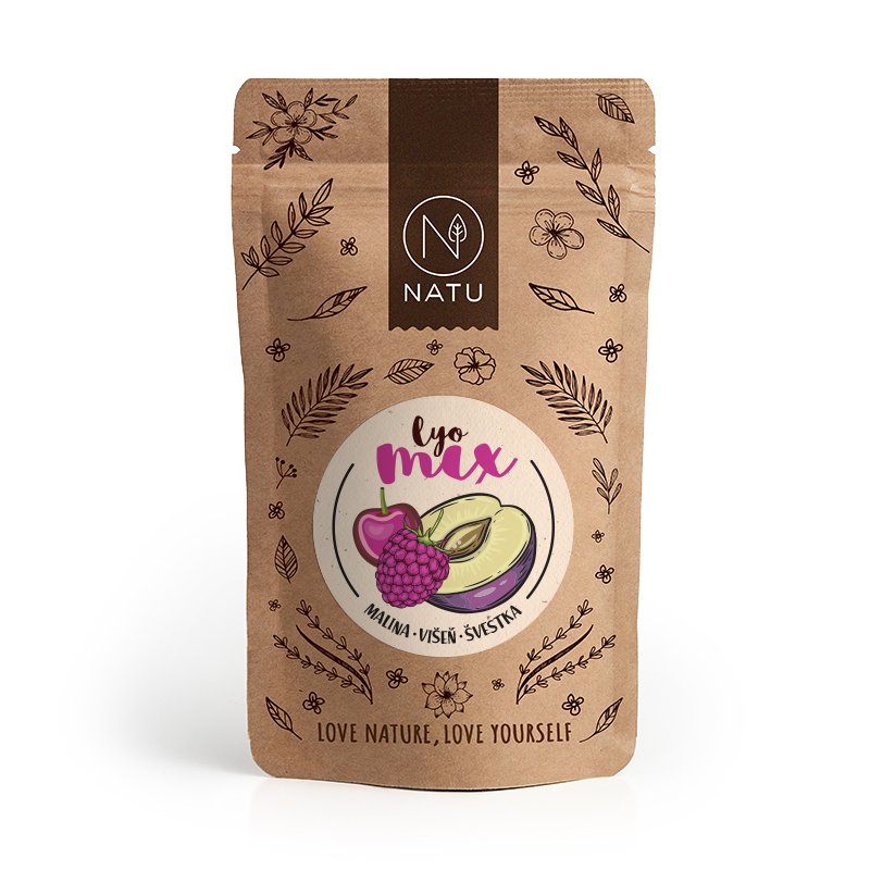 NATU Lyo mix raspberry and cherry 35g :: Green Plantation