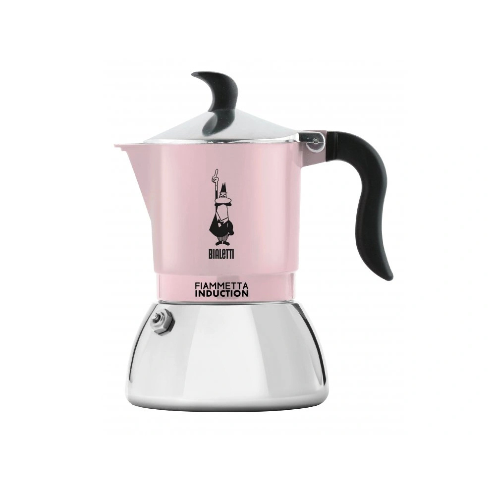 Bialetti Fiammetta Inducción Primavera 4 tazas rosa