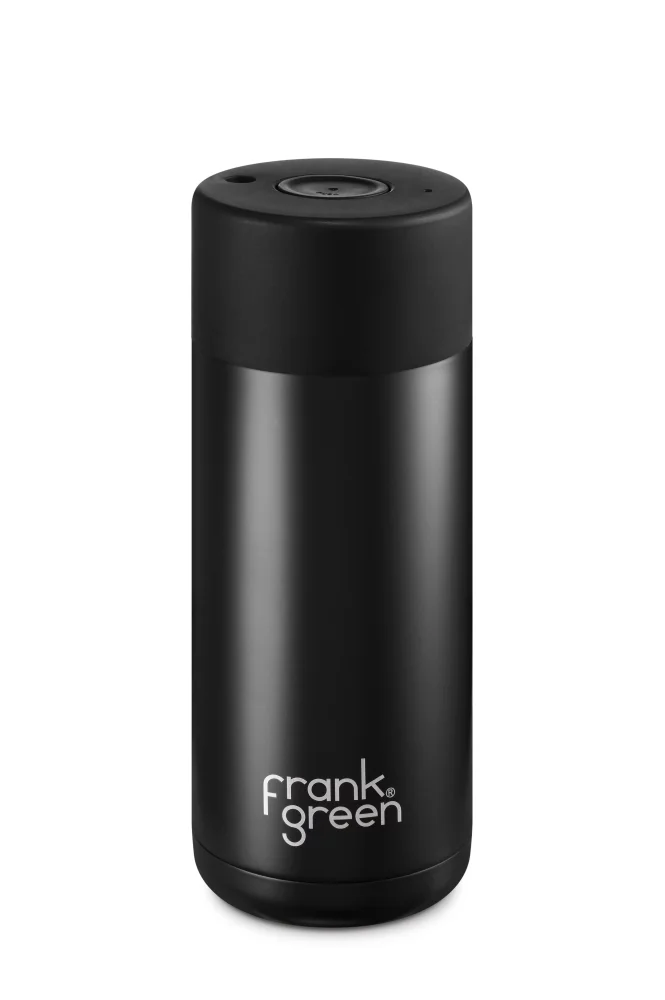 Frank Green Ceramic Black Thermos for coffee and tea 475 ml