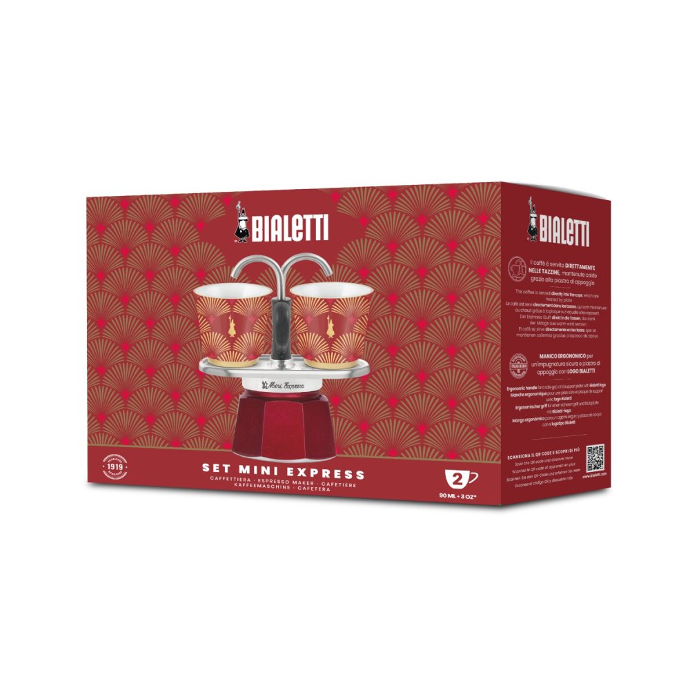 Set Bialetti Mini Express Deco Glamour 2 tazas